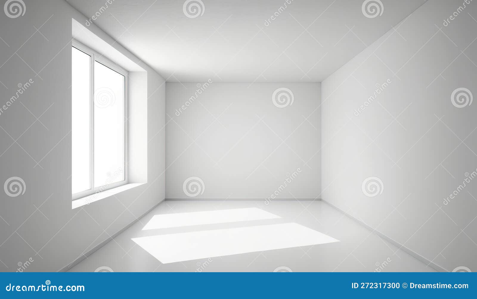 Modern Interior Design 3D. White Clean Empty Architecture Interior ...