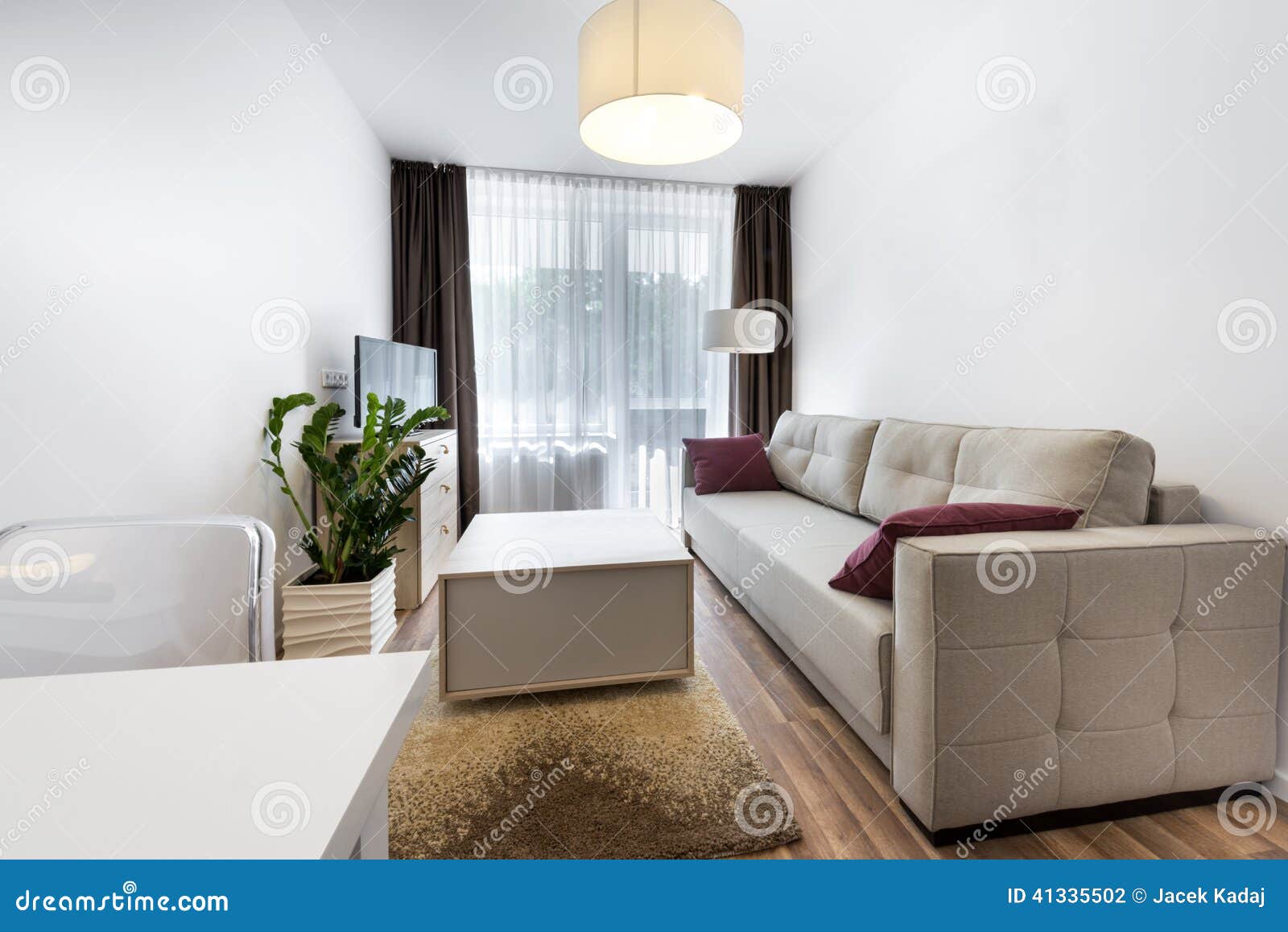Modern Interior Design Small Room Stock Photo - Image of building ...