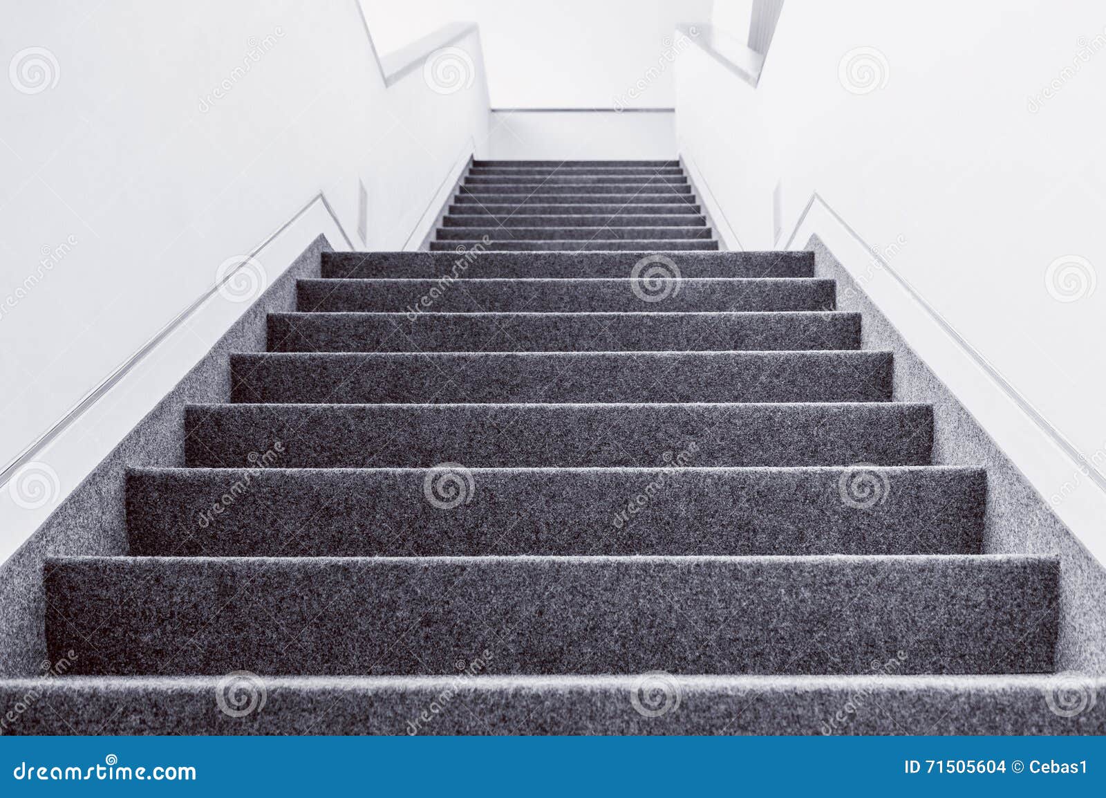 Modern Interior with Empty Steps Stock Photo - Image of indoors, shapes ...