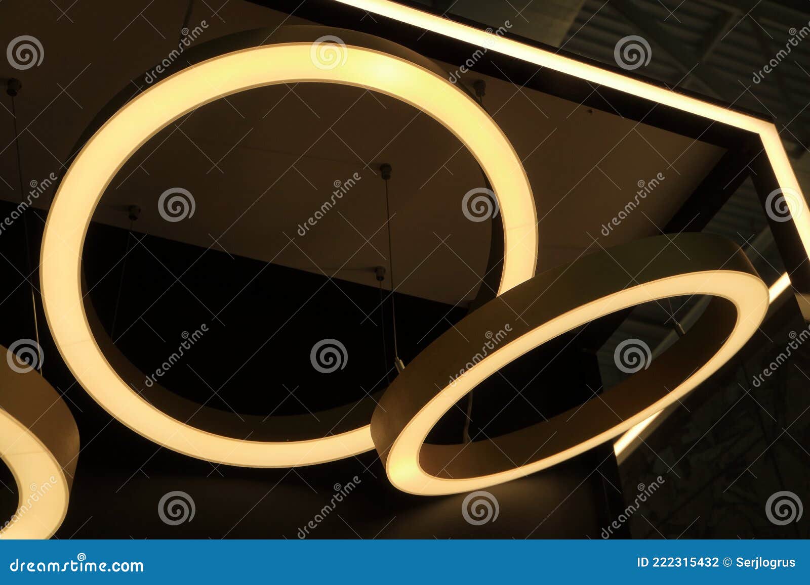 Modern interior lamp stock photo. Image of background - 222315432
