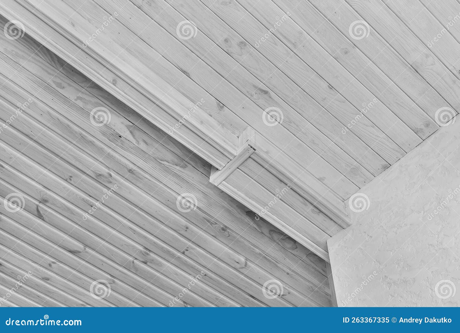 Modern Interior with Light Wood Ceiling Texture White Background Stock ...