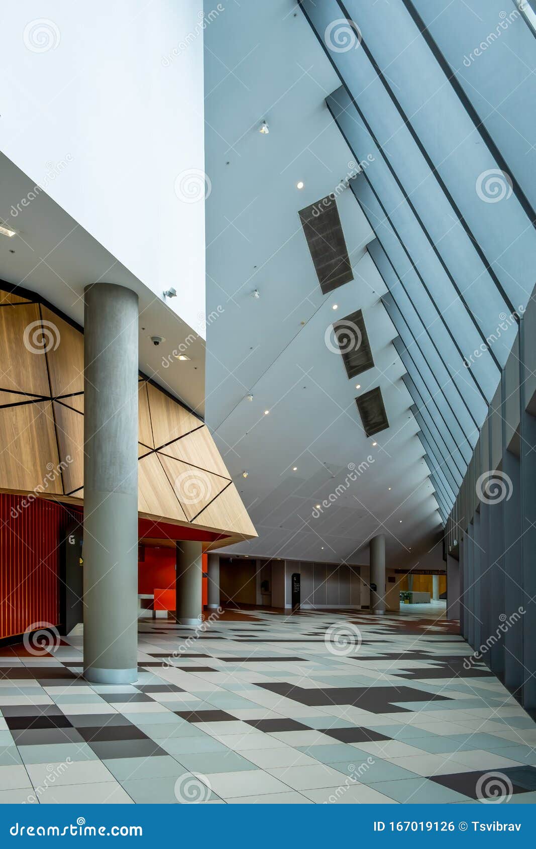 Modern Interior of Melbourne Convention Exhibition Centre. Editorial ...