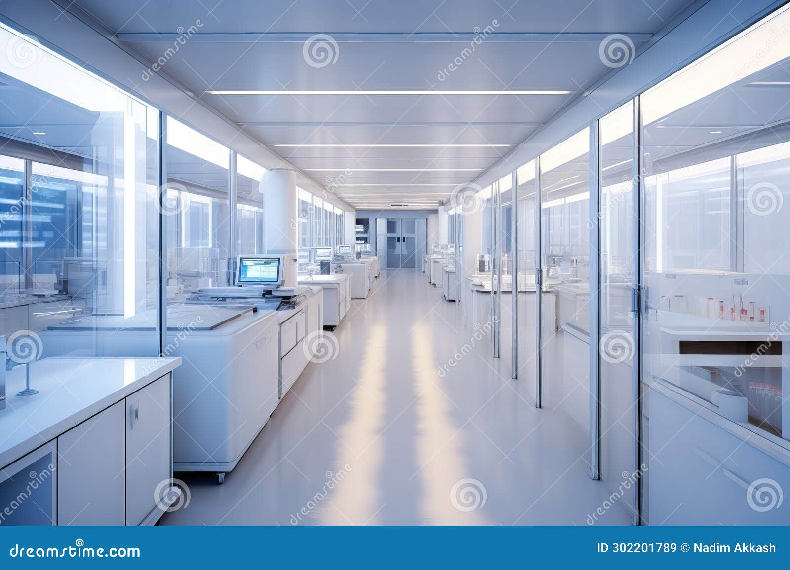 Modern Interior Science Lab with Lighting from Gateway Stock Image ...