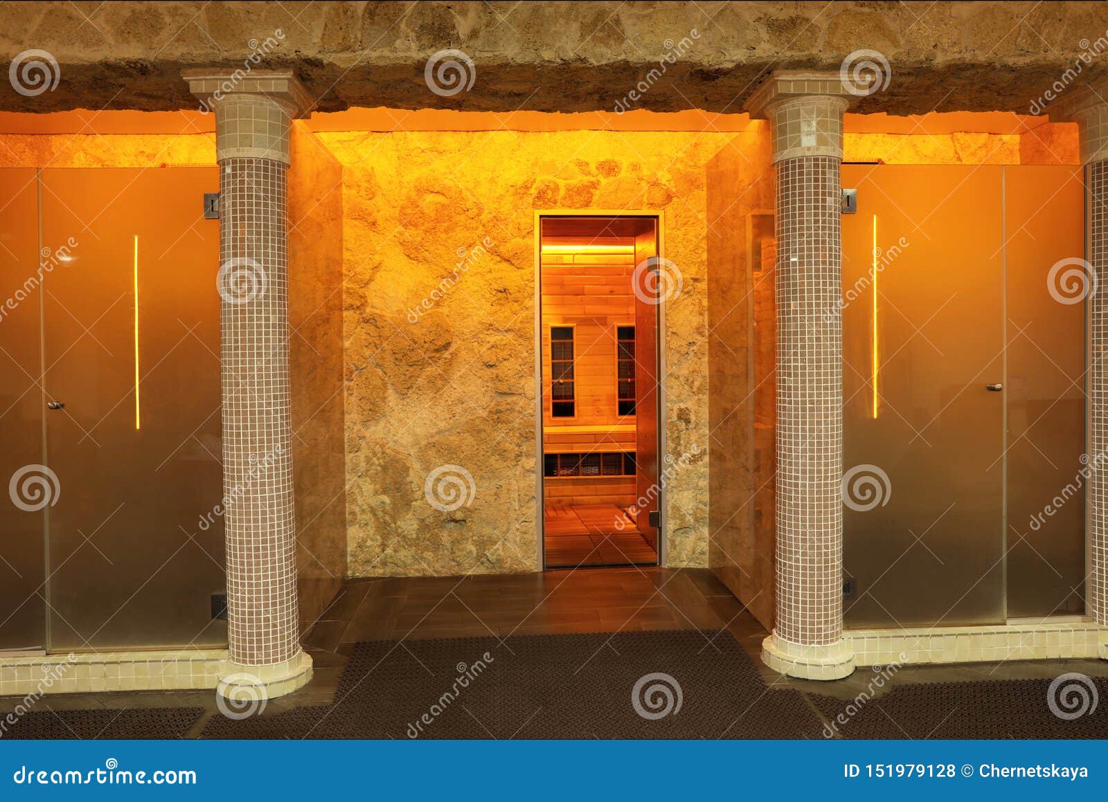 Modern Interior of Spa Center Hall Stock Photo - Image of indoors ...