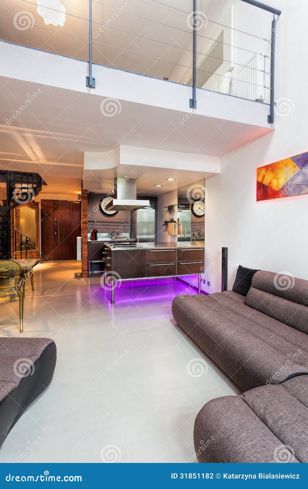 Modern interior, vertical stock photo. Image of contemporary - 31851182