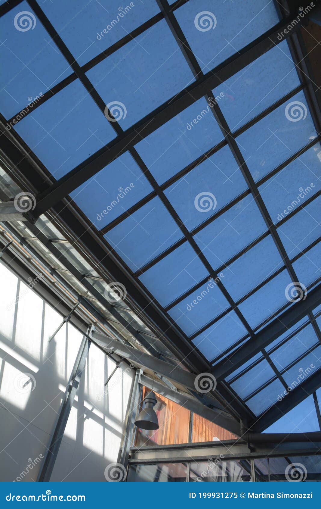 Modern Internal Structure of Glass Roof Construction with Lockable ...