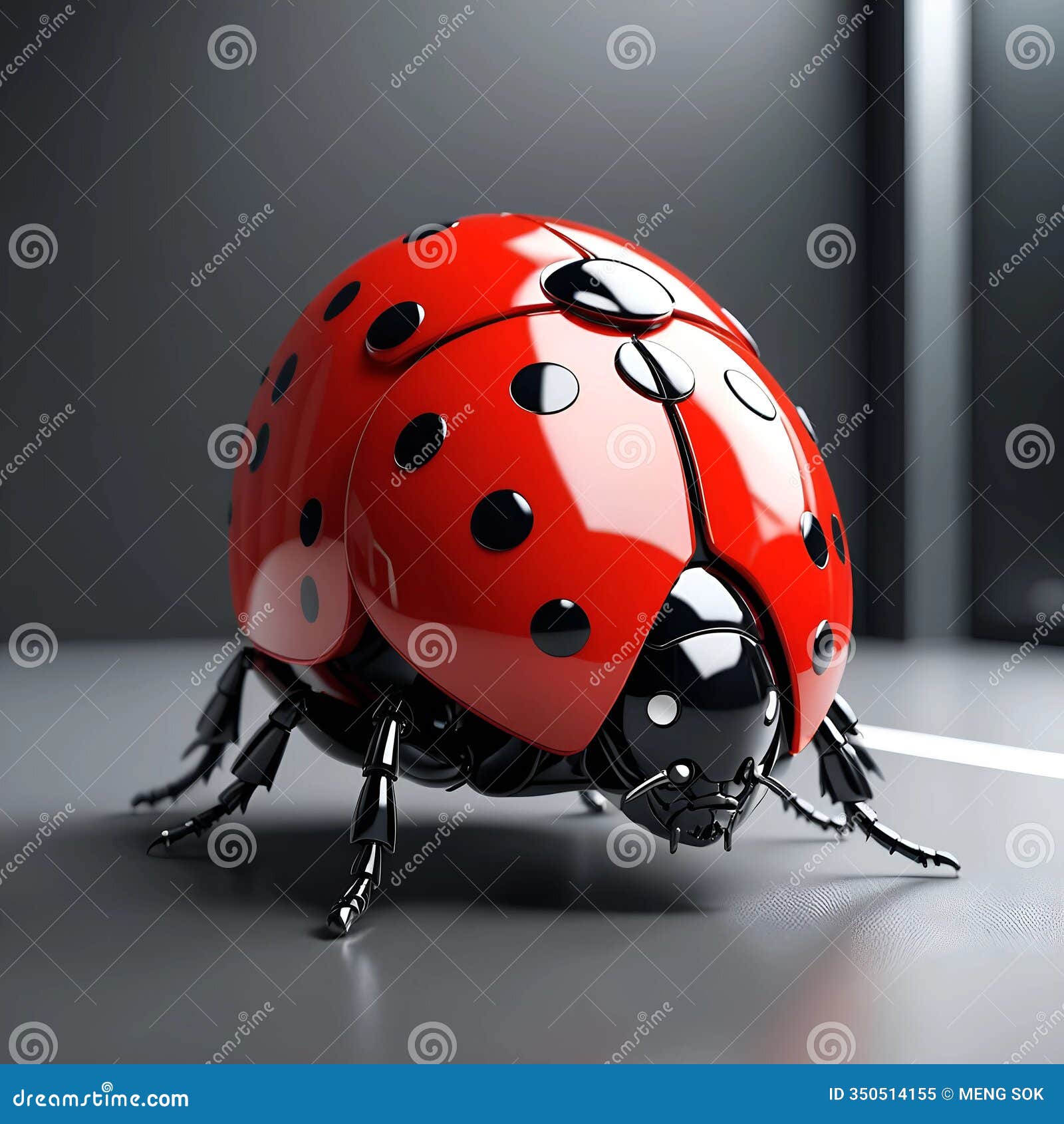 A Modern Interpretation of a Ladybug with Intricate Mechanical and ...