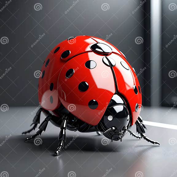 A Modern Interpretation of a Ladybug with Intricate Mechanical and ...