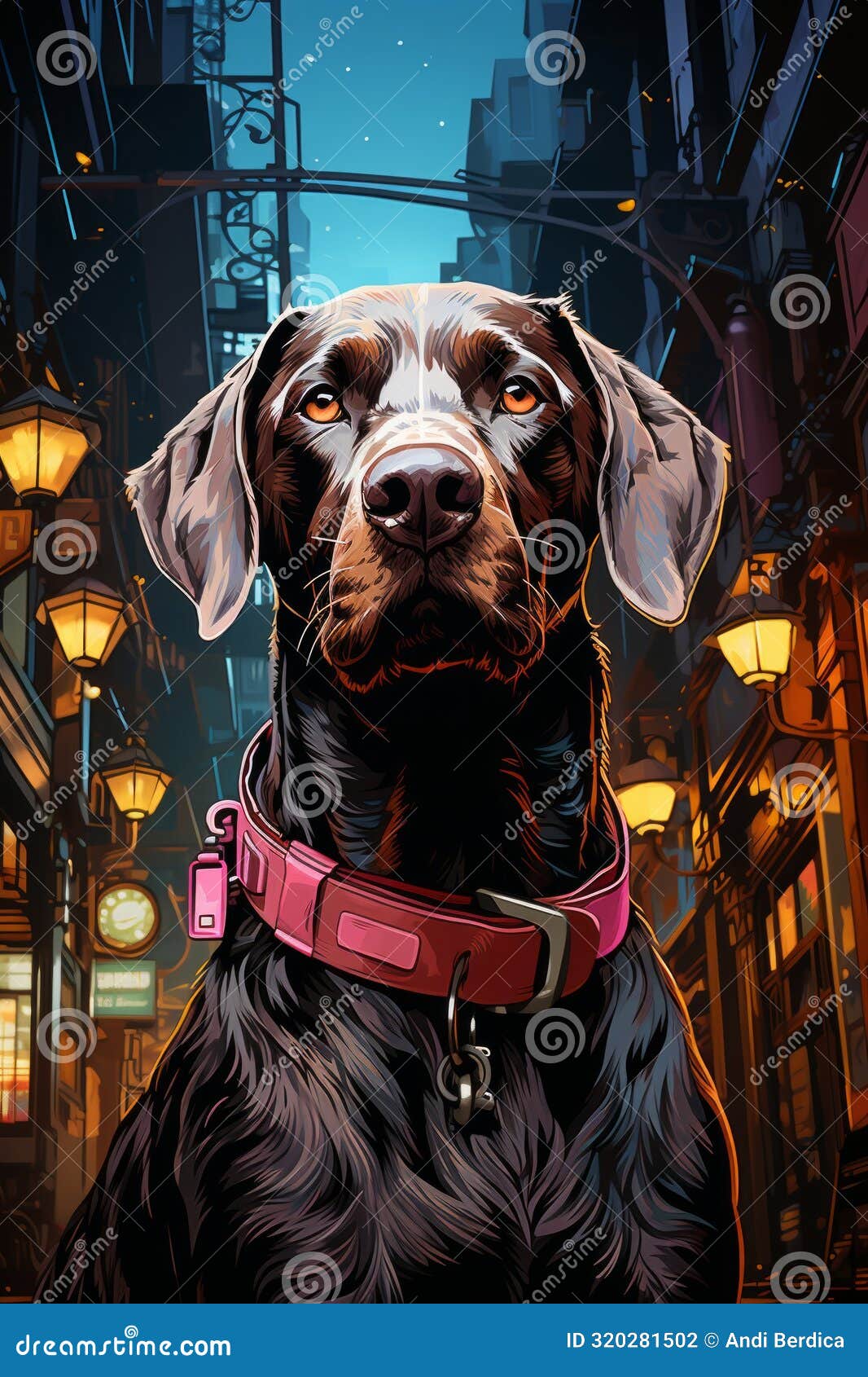 Modern Introspection: Cyberpunk Pharaoh Hound Royalty-Free Cartoon ...