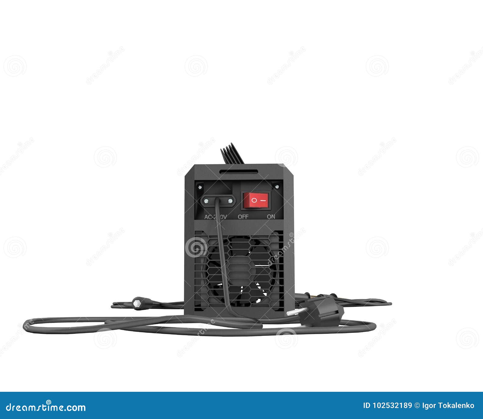 Modern Inverter Welding Machine Behind 3d Render On White Background No ...