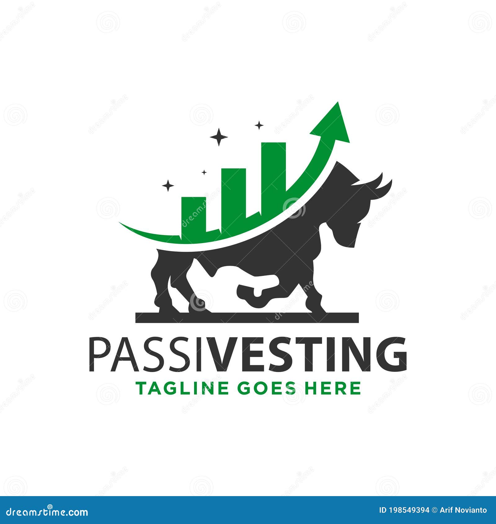 Modern Investment Bull Logo Stock Vector - Illustration of logo, market ...