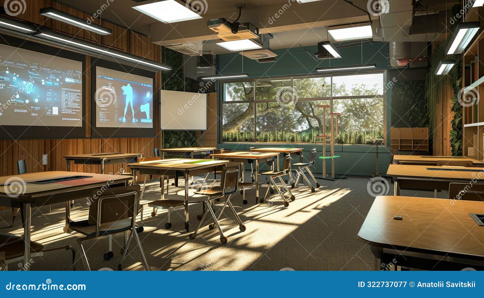 A Modern and Inviting Classroom Designed for Interactive Learning ...