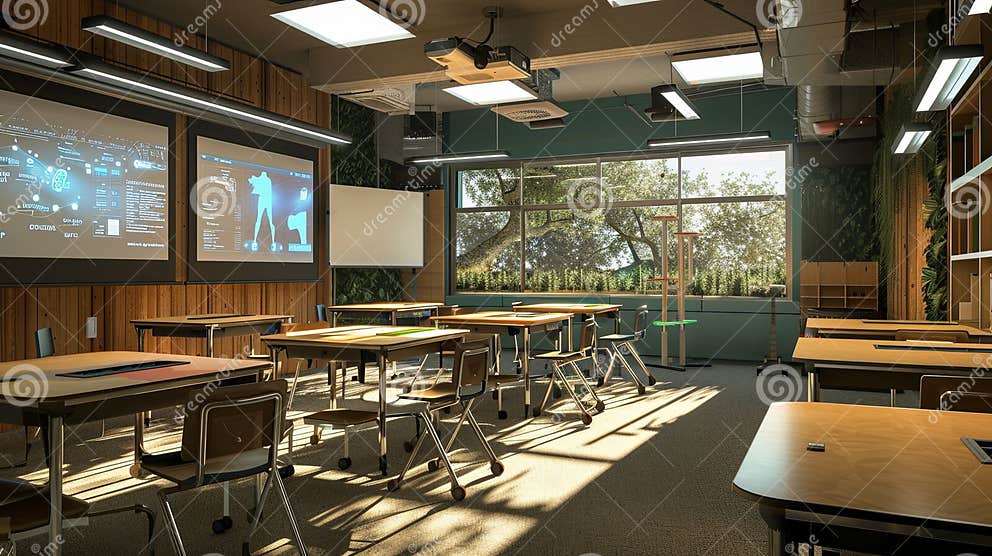 A Modern and Inviting Classroom Designed for Interactive Learning ...
