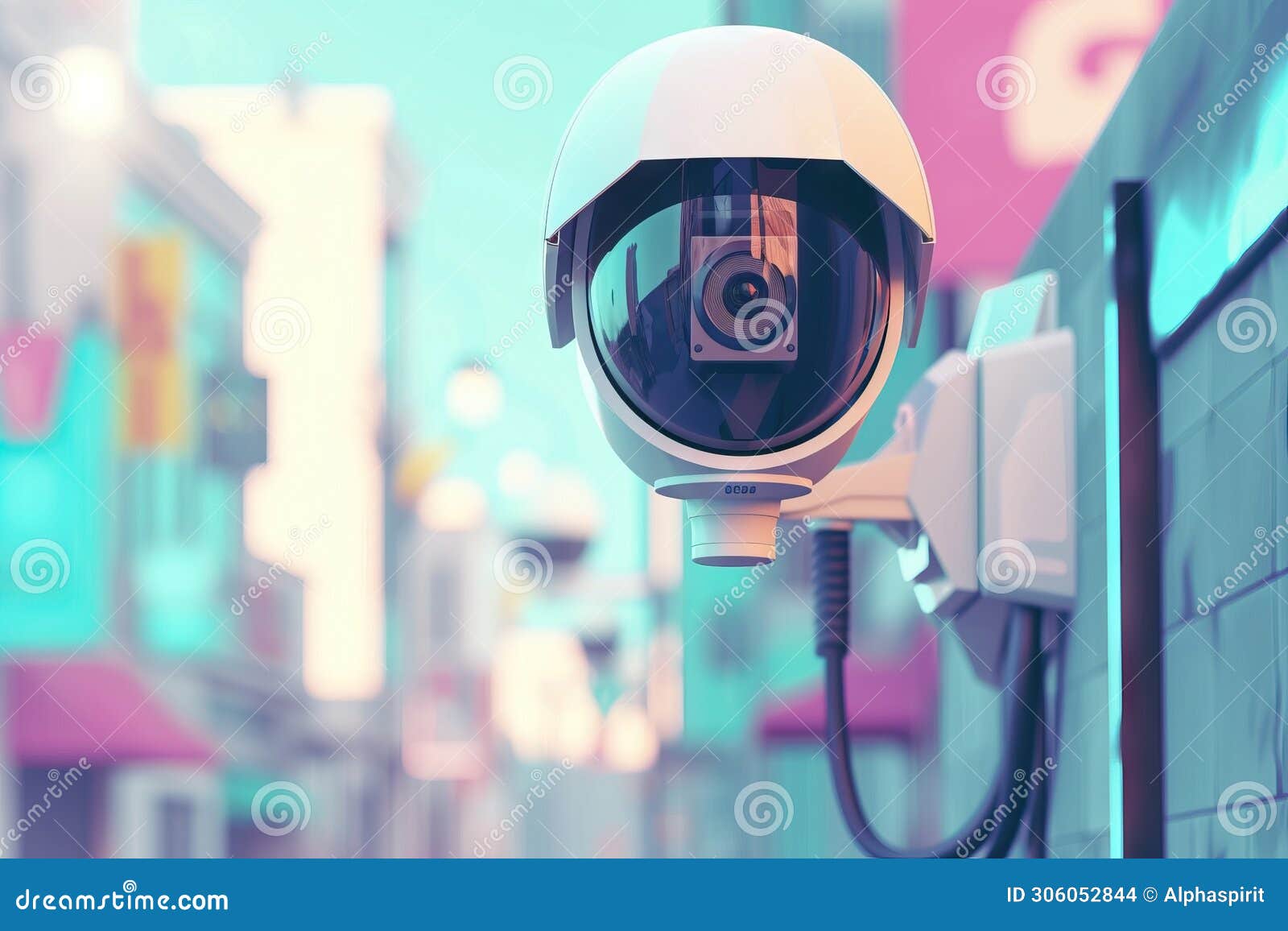 Modern Ip Camera with Infrared Technology As Security Concept ...