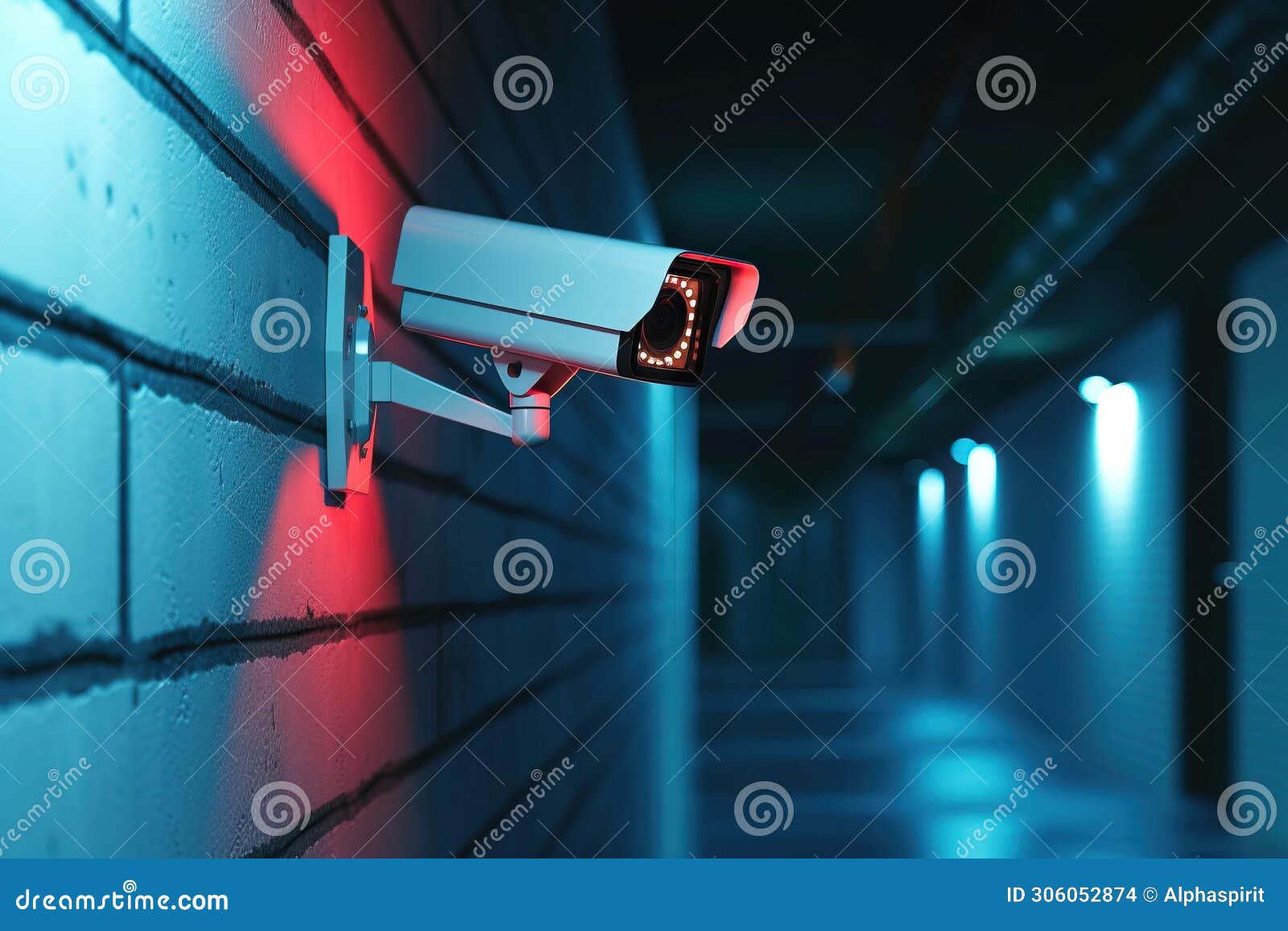 Modern Ip Camera with Infrared Technology As Security Concept ...