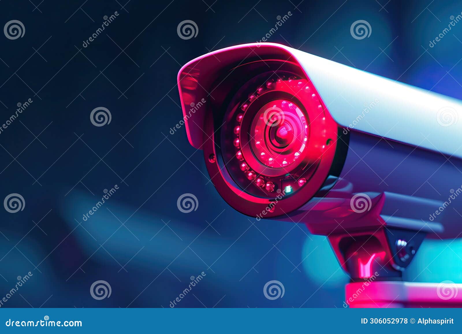 Modern Ip Camera with Infrared Technology As Security Concept ...