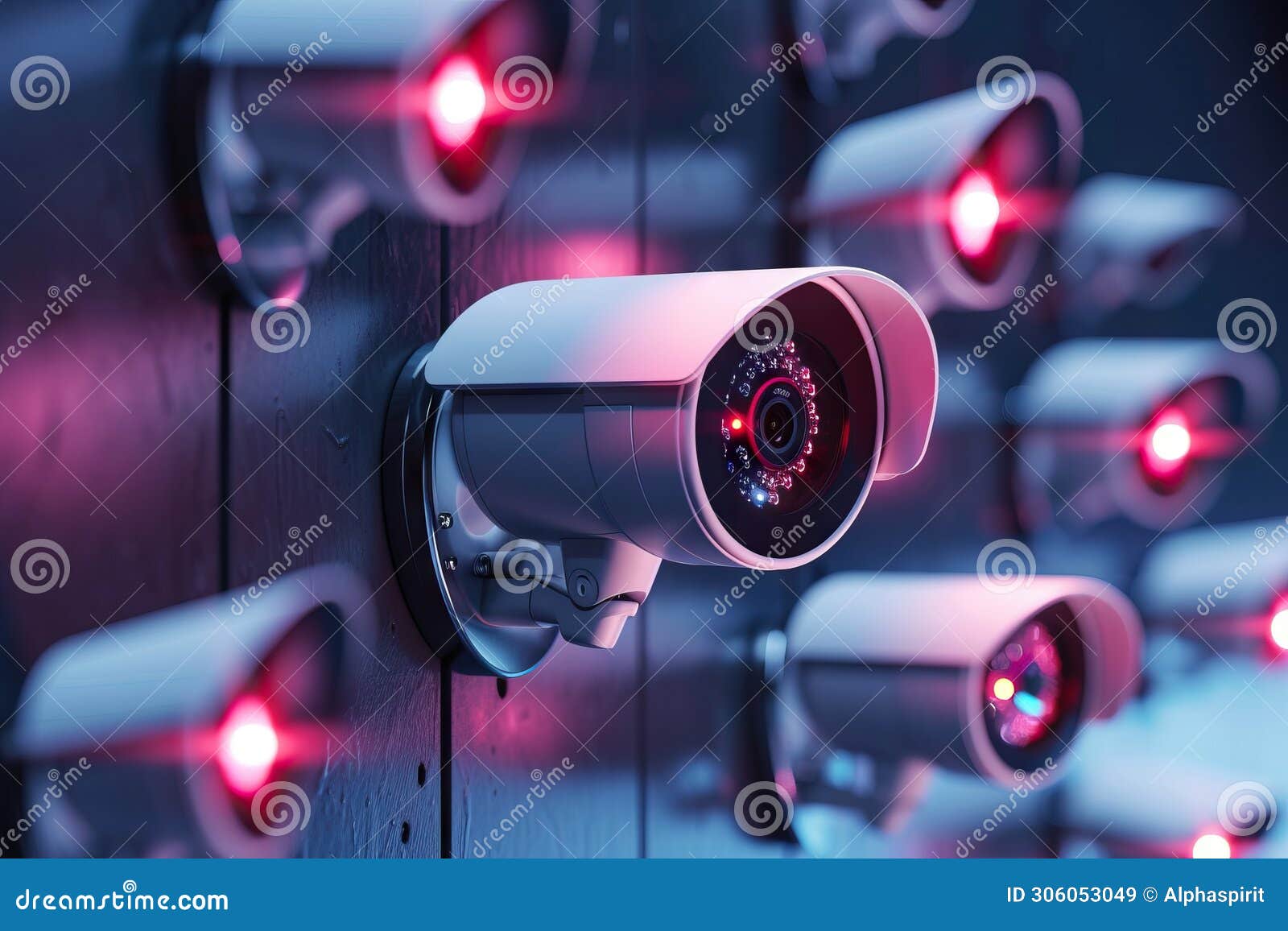 Modern Ip Camera with Infrared Technology As Security Concept ...