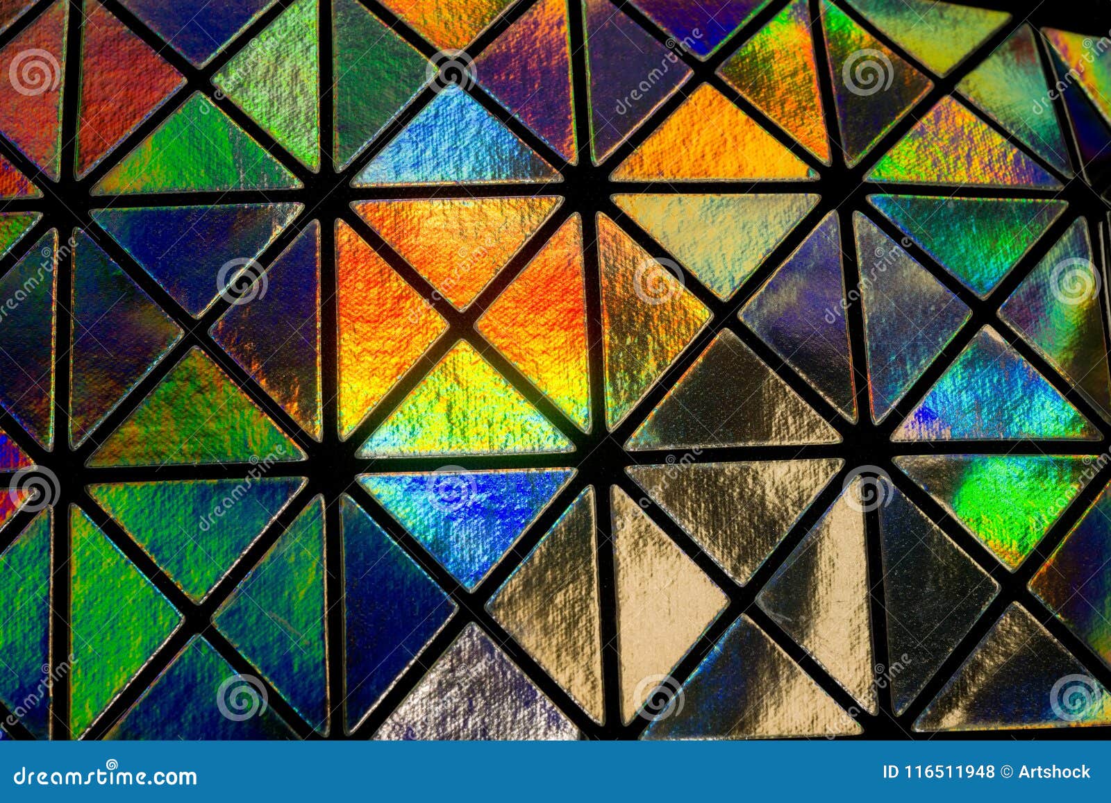 Holographic Triangular Background Stock Photo - Image of color ...