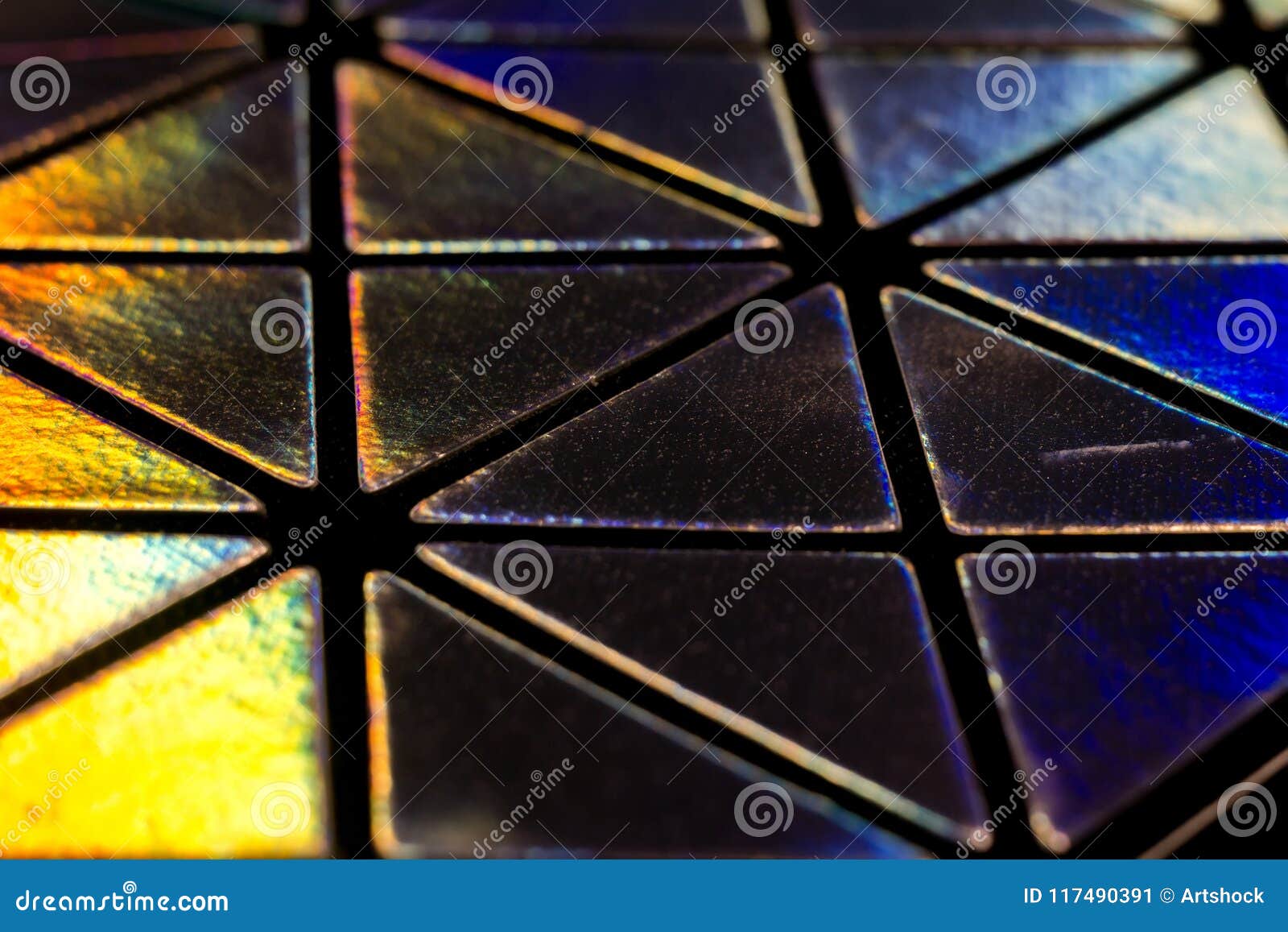 Holographic Triangular Background Stock Image - Image of triangular ...