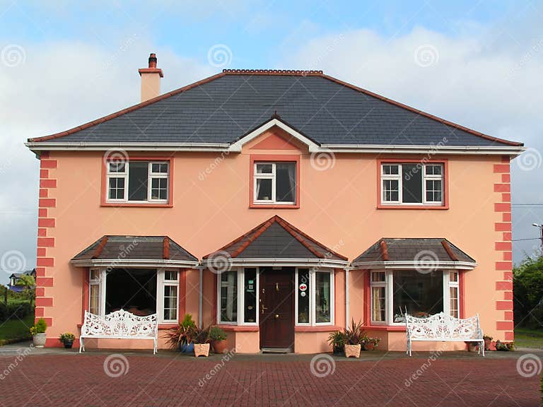 Modern Irish house stock image. Image of home, colourful - 1851413