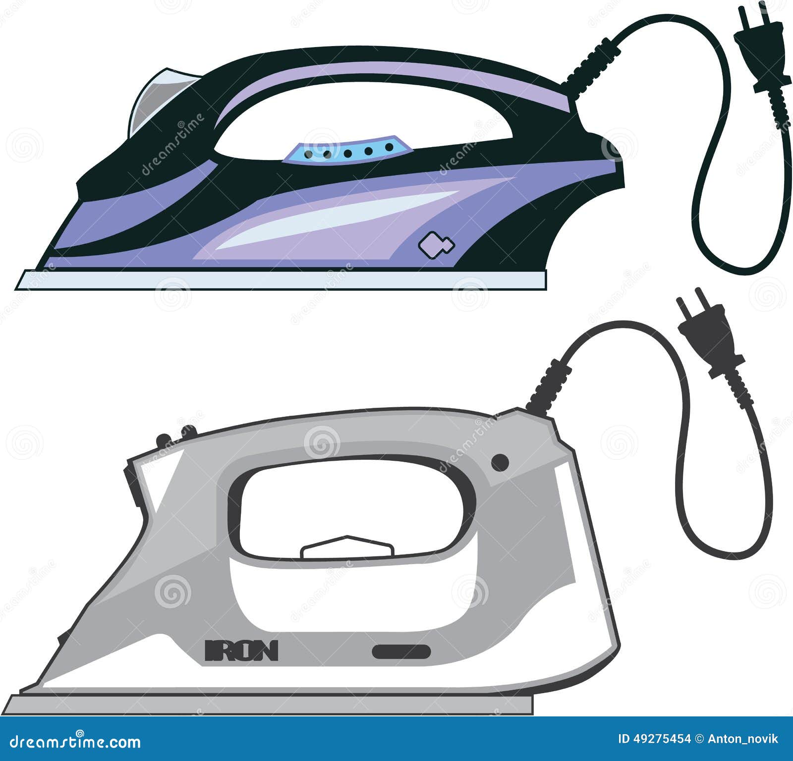 Modern Iron stock vector. Illustration of knob, energy - 49275454