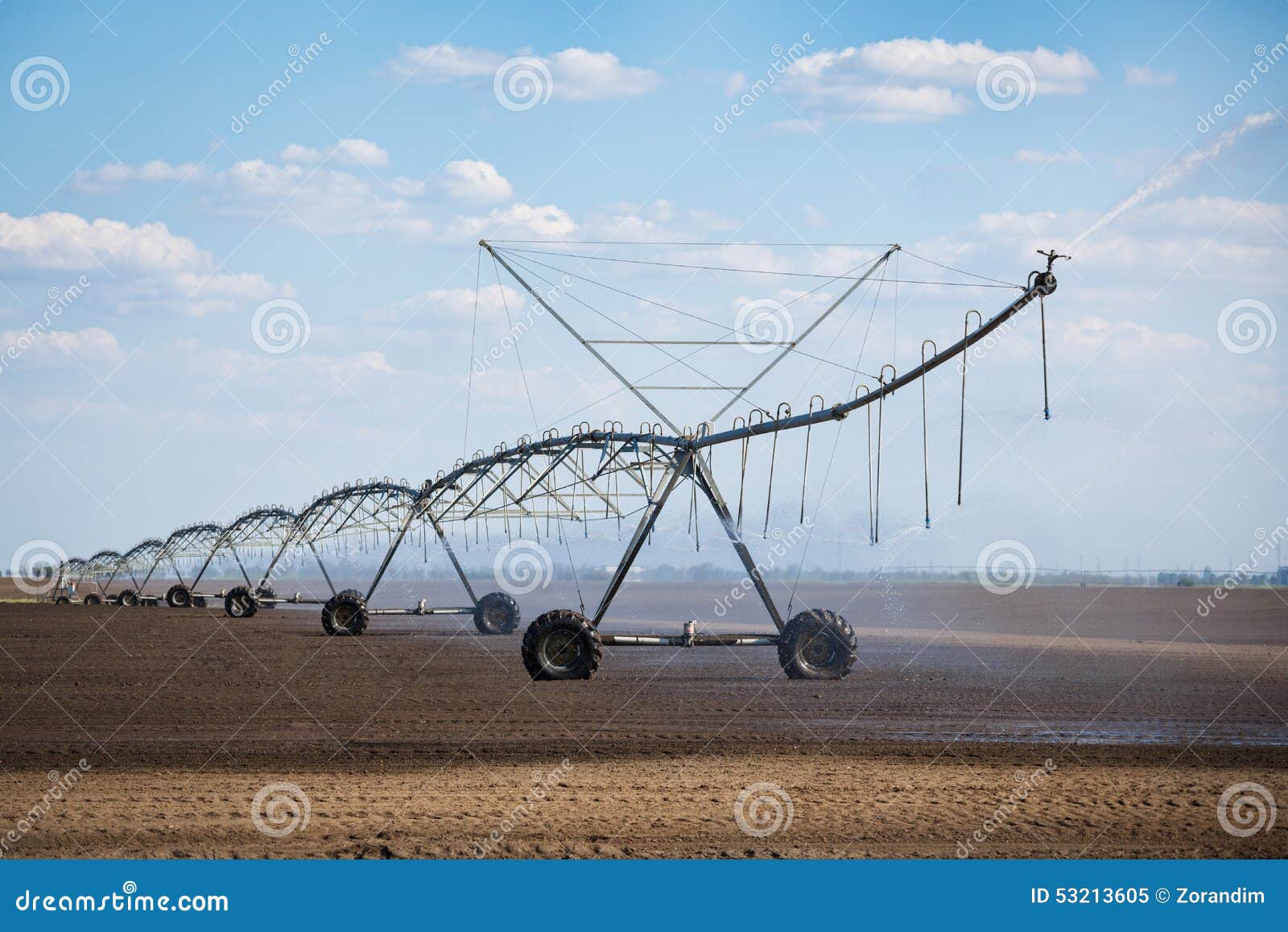 Modern irrigation system stock image. Image of pump, rural - 53213605