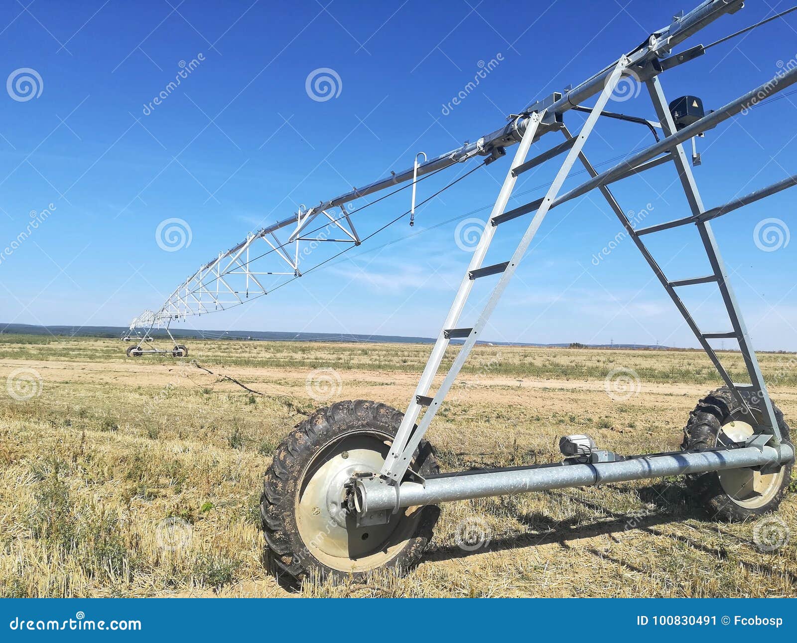 Modern irrigation system stock image. Image of tool - 100830491