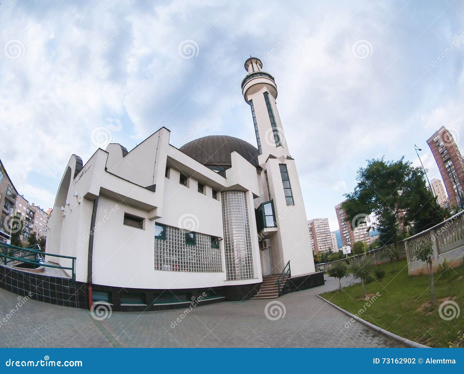 Modern Islamic Architecture Mosque Stock Photo - Image of place ...