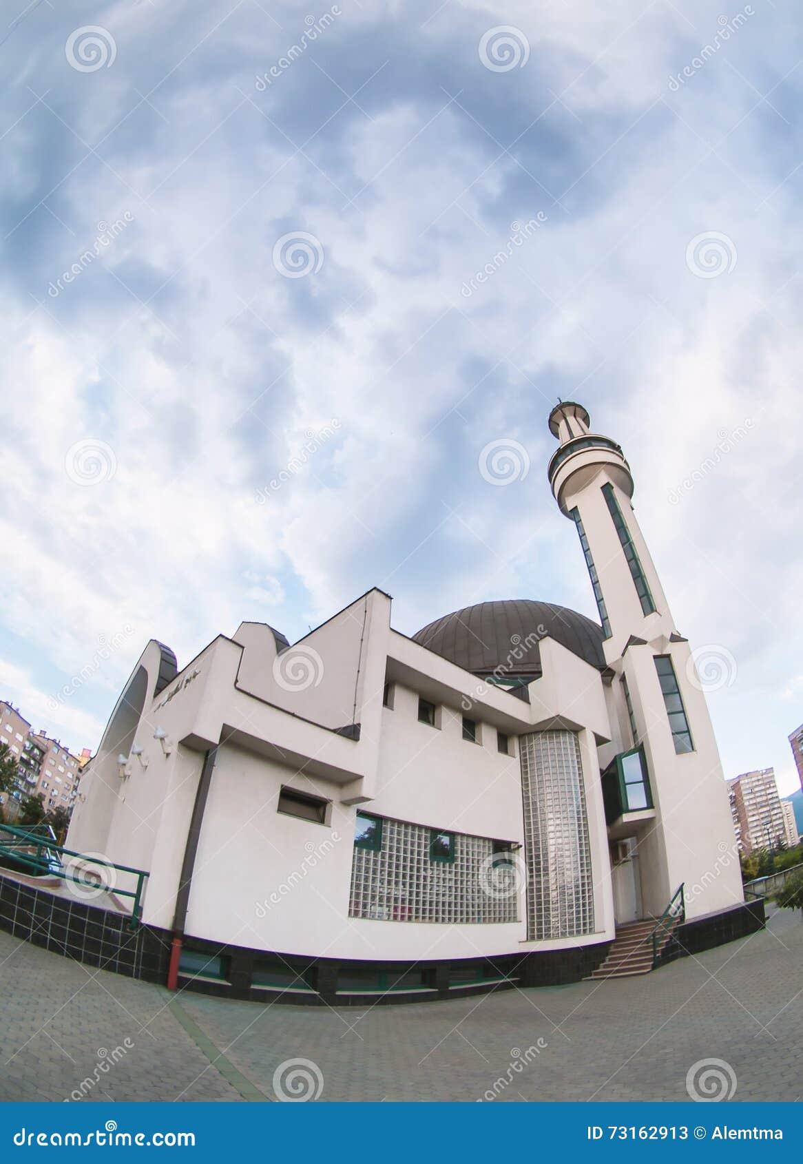 Modern Islamic Architecture Mosque Stock Image - Image of famous ...