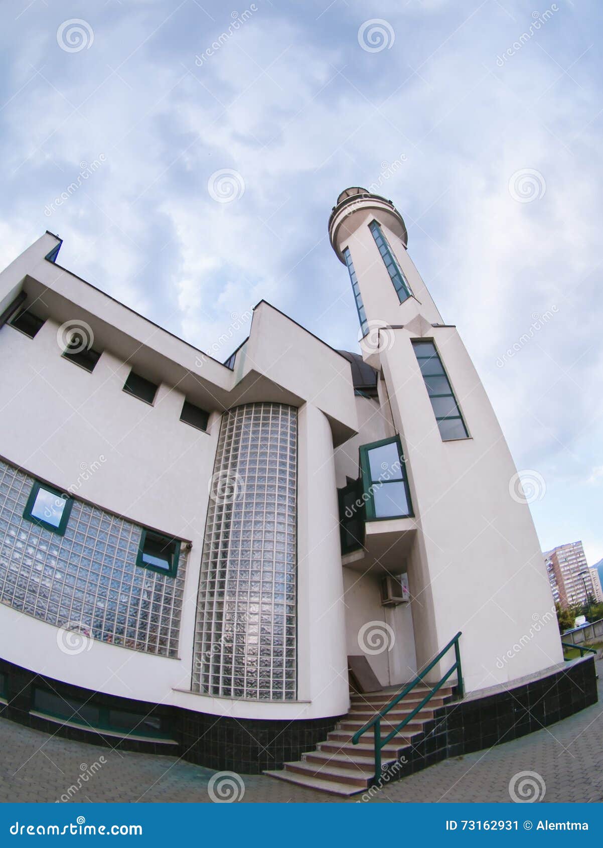 Modern Islamic Architecture Mosque Stock Image - Image of dome, design ...