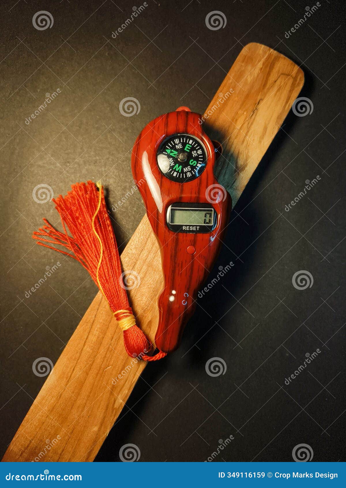 Modern Islamic Tasbih with Compass Black Background with Wood Stock ...