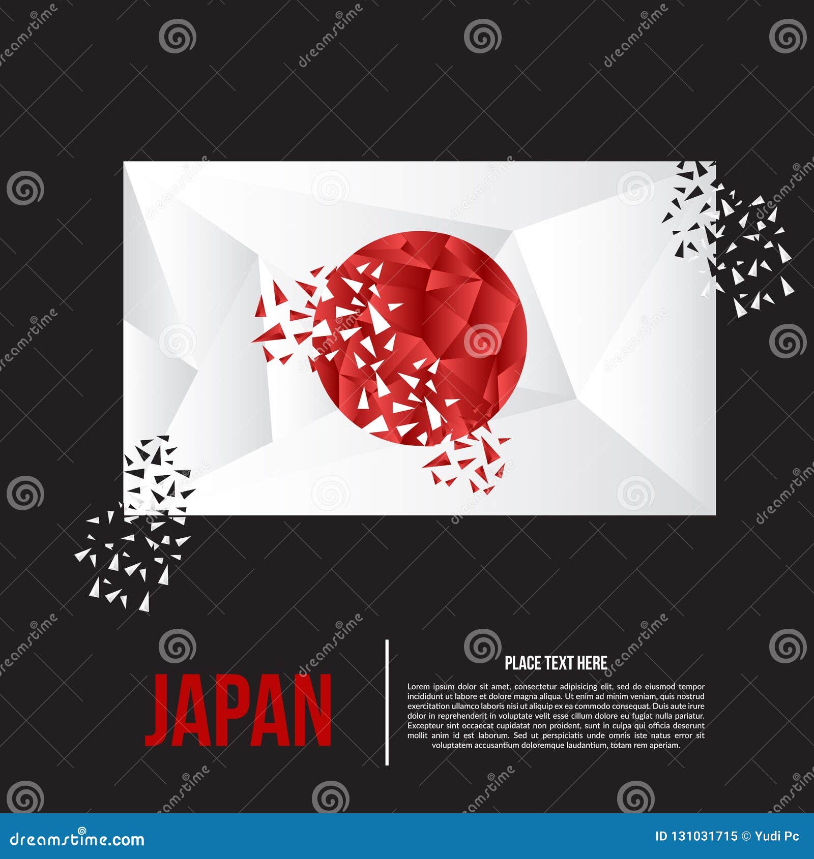 Modern Japan Lowpoly Background Stock Illustration - Illustration of ...