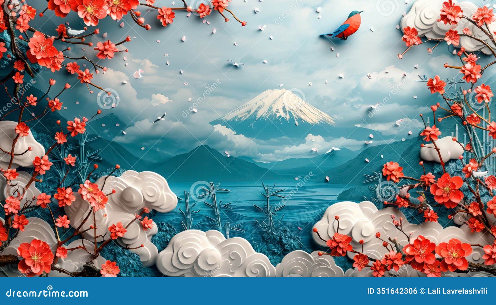 Modern Japanese template stock illustration. Illustration of element ...
