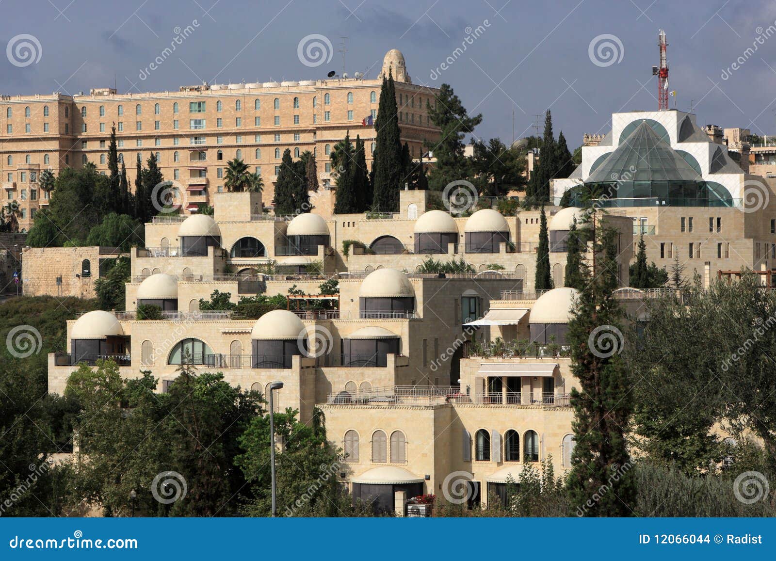 Modern Jerusalem stock photo. Image of rock, mount, structure - 12066044