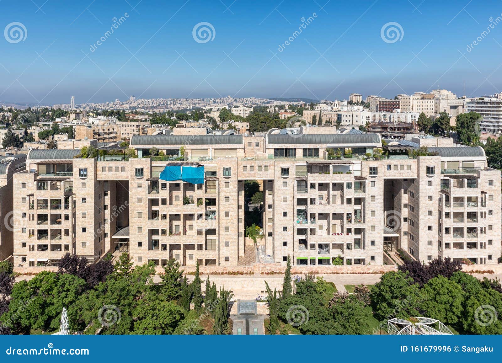 Modern Jerusalem Panorama. Architecture Of Appartment And Office ...