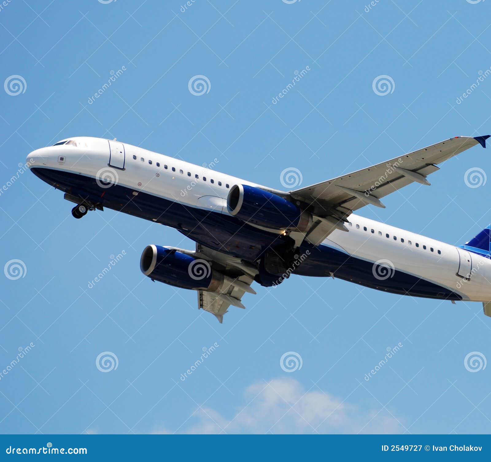 Modern Jet Airplane Taking Off Stock Image - Image of transportation ...