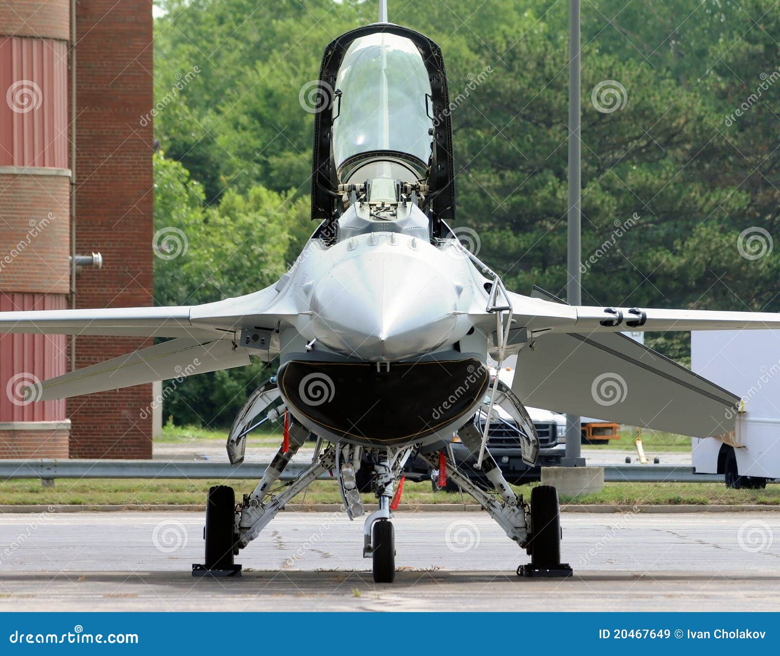 Modern jetfighter stock image. Image of ground, front - 20467649