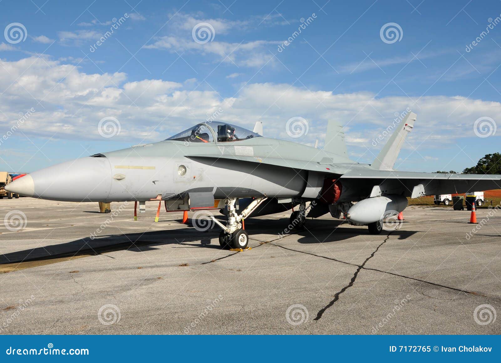 Modern jetfighter stock image. Image of aviation, parked - 7172765