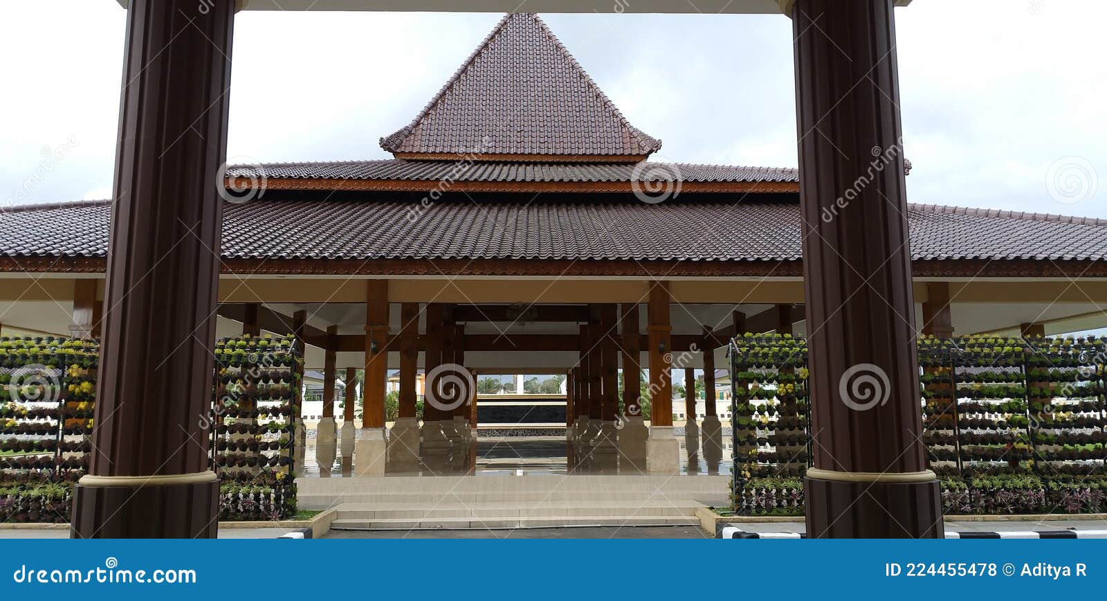 Modern joglo bale stock photo. Image of modern, estate - 224455478