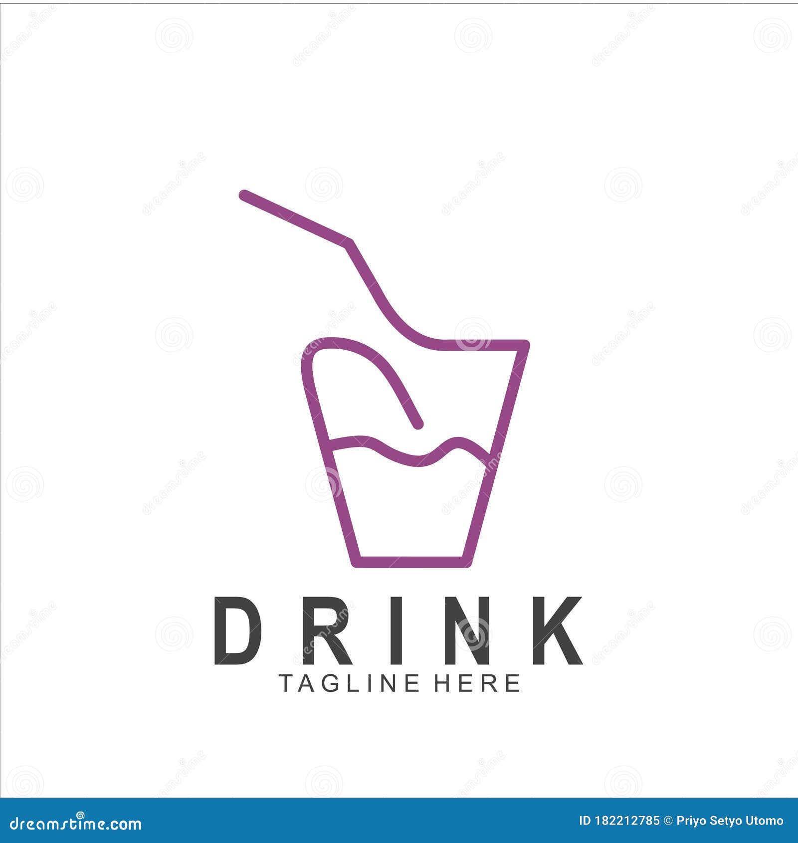 Modern Juice logo design stock illustration. Illustration of glass ...