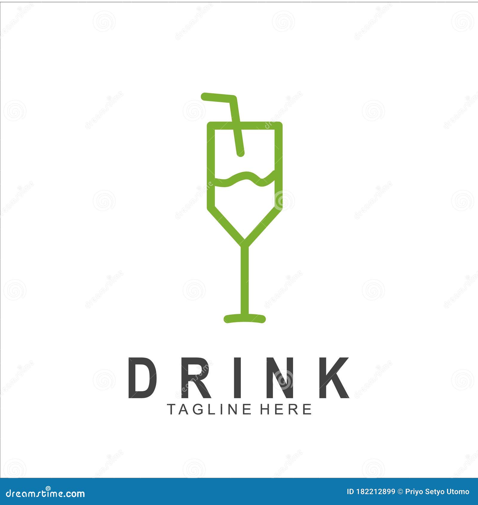 Modern Juice logo design stock illustration. Illustration of glass ...