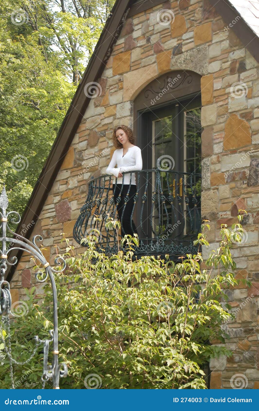 Modern Juliet stock image. Image of balcony, dreaming, porrait - 274003