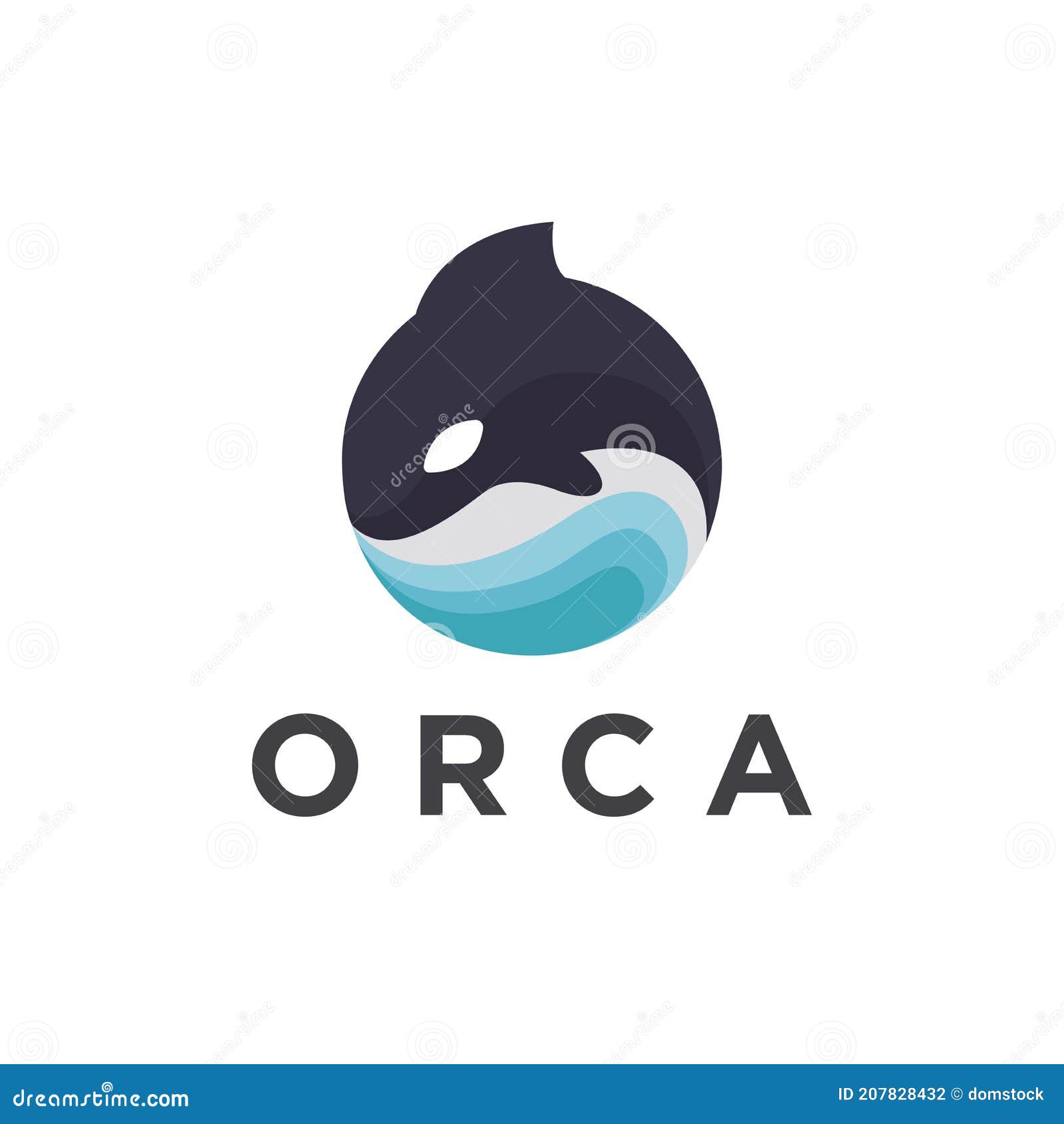 Modern Jumping Orca Killer Whale Logo Icon Vector Stock Vector ...
