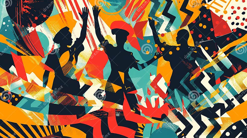 Modern Juneteenth Freedom Day Posters with Dynamic Patterns and ...