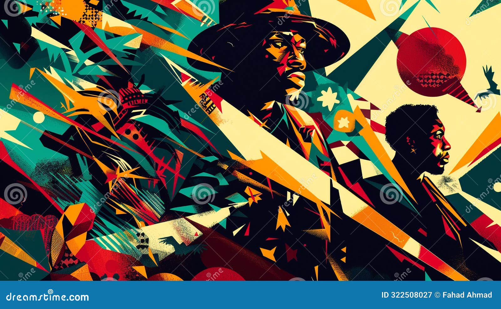 Modern Juneteenth Freedom Day Posters with Dynamic Patterns and ...