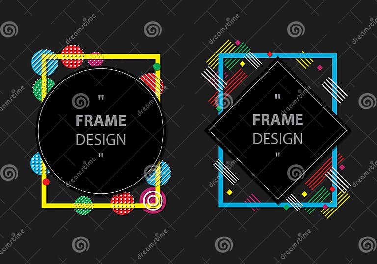 Modern kader, vector vector illustratie. Illustration of vector - 98880068