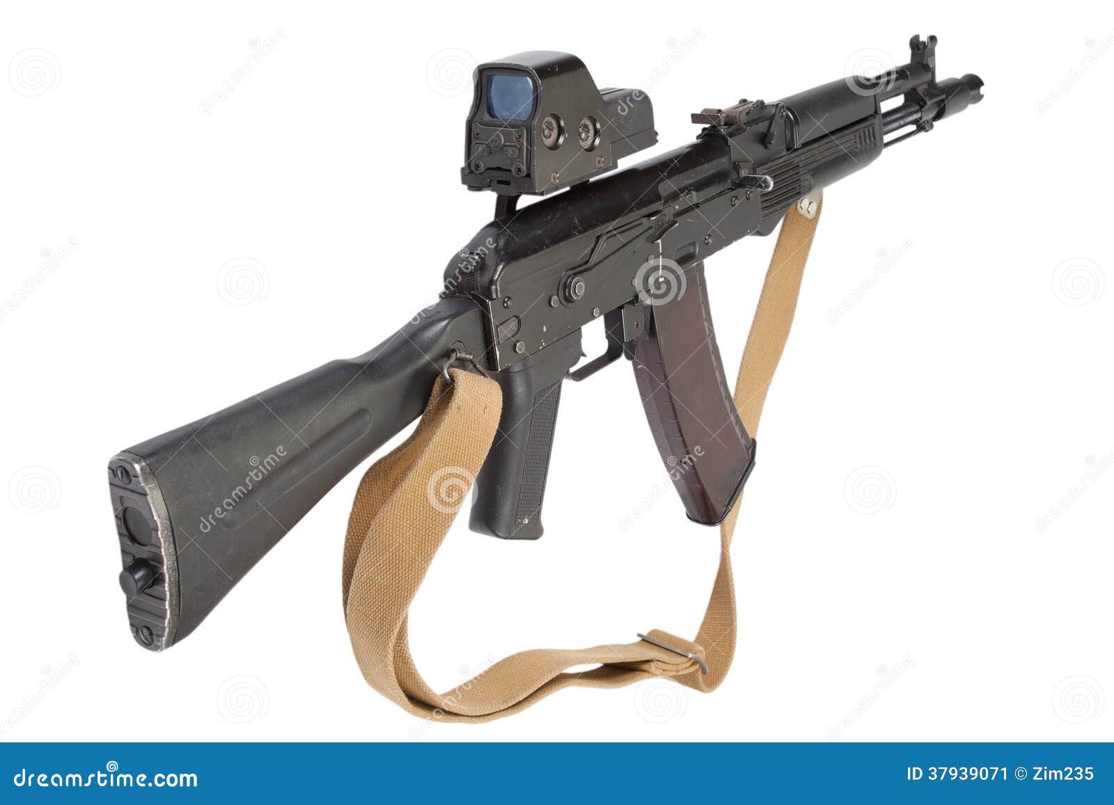 Modern Kalashnikov Assault Rifle Stock Image - Image of military ...