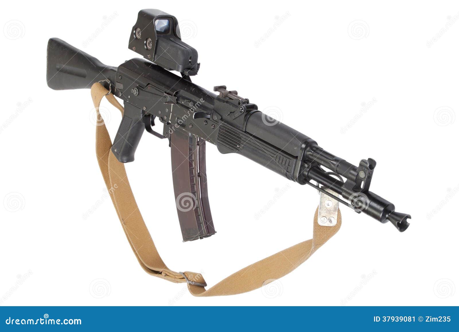 Modern Kalashnikov Assault Rifle Stock Image - Image of army ...