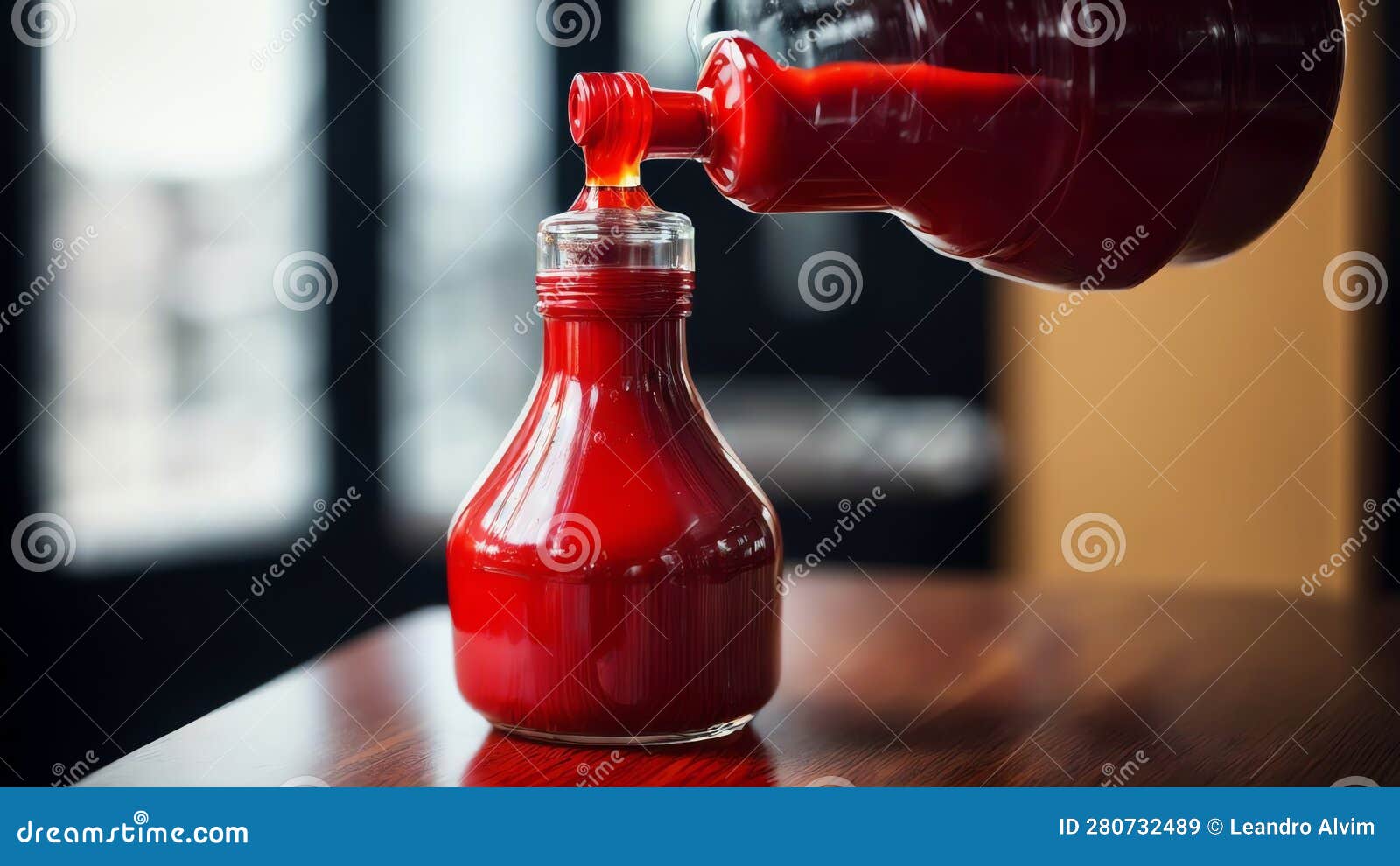 Modern Ketchup Bottle Studio Shot.AI Generated Stock Illustration ...
