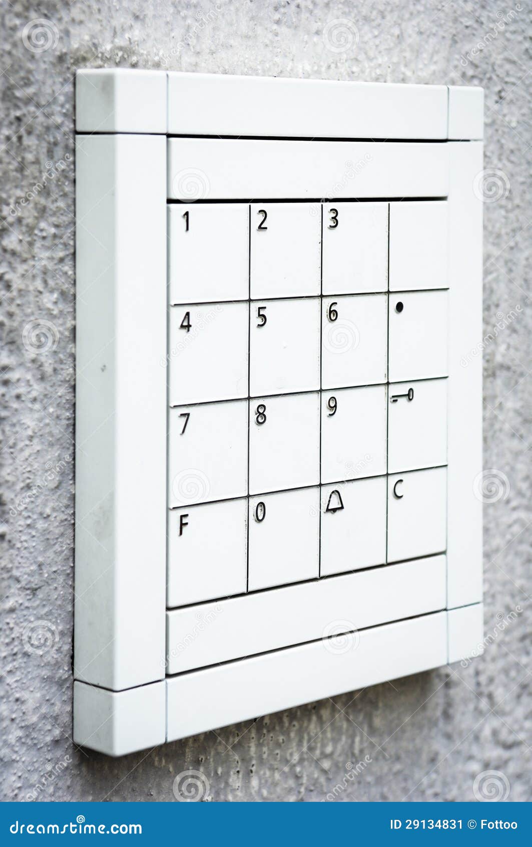 Modern keypad stock image. Image of equipment, doorbell - 29134831